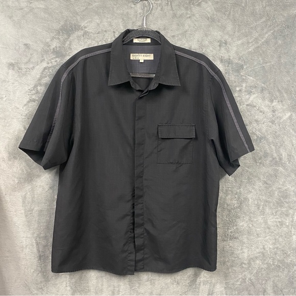 Eighty Eight | Shirts | Mens Button Up Y2k Mob Boss Look With Black ...